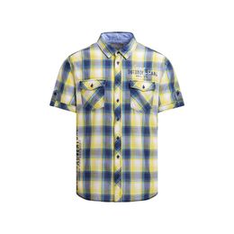 CAMP DAVID Button Up Shirt male size XXXL Yellow