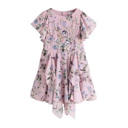next Kleid M&auml;dchen Gr&ouml;&szlig;e 128 royalblau / jade / lila / altrosa