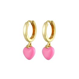 Elli Ohrringe M&auml;dchen Gr&ouml;&szlig;e One Size gold / pink
