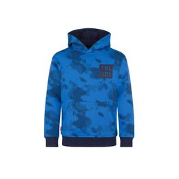 Trollkids Hoodie Lifjell in medium blue/navy | Gr.: 140