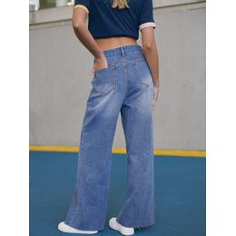 Cupshe Jeans Damen Gr&ouml;&szlig;e 42 blue denim