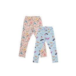 Walkiddy Leggings 'Walkiddy - Mini Flowers Leggings' M&auml;dchen Gr&ouml;&szlig;e 140 bunt