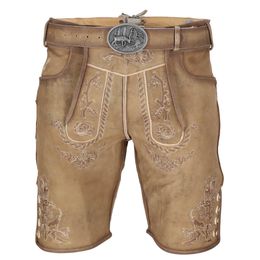 Steigenh&ouml;fer Traditional Pants 'Lederhose Herren Franz' male size 50 Brown