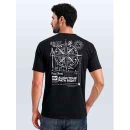 Neverless Shirt 'Compass' male size S Black