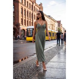 Only Kleid 'ONLHoney' Damen Gr&ouml;&szlig;e 34 dunkelgr&uuml;n Sommerkleid
