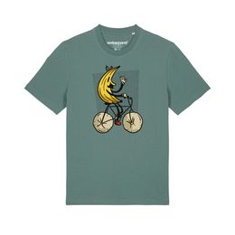 Watapparel T-Shirt 'Banana Rider' Herren Gr&ouml;&szlig;e XXL beige / gelb / gr&uuml;n / schwarz