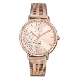 Go Girlonly Analoguhr Damen Gr&ouml;&szlig;e One Size rosegold