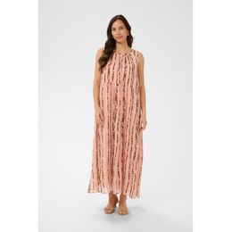 Saint Tropez Kleid RavenaSZ Lockere Passform in Apricot Tiedye Stripes | Gr.: XL