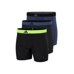 adidas Boxershort 3er Pack in Schwarz/Blau/Gelb | Gr.: M