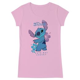 Disney Nachthemd 'Lilo & Stitch - Cute but Cheeky' Damen Gr&ouml;&szlig;e XL pastellpink