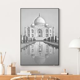 Wechselbild Taj Mahal mit Garten