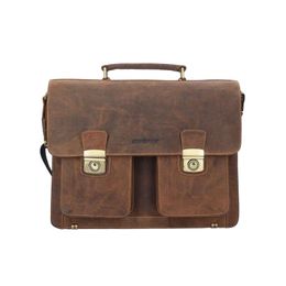 Green Burry Greenburry Vintage Aktentasche Leder 40 cm brown | Gr.: onesize