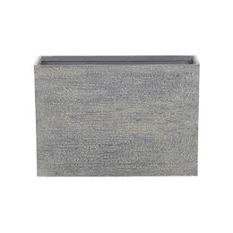 Beliani Outdoor Blumentopf EDESSA in Grau - (W) 70 x (H) 50 x (L) 29 cm | Gr.: onesize