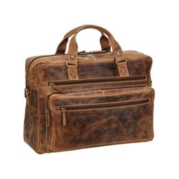 Green Burry Greenburry Aktentasche Vintage in Sattelbraun | Gr.: onesize