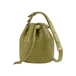 DuDu Filicudi Beuteltasche Leder 14 cm olive | Gr.: onesize