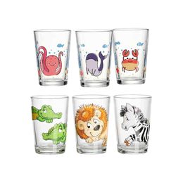 Ritzenhoff & Breker Ritzenhoff & Breker 6er Set Kindergl&auml;ser Meeres- und Zootiere 205 ml bunt in bunt | Gr.: onesize