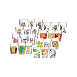 Ritzenhoff & Breker Ritzenhoff & Breker 24er Set Kindergl&auml;ser Tiere & Berufe 205 ml bunt in bunt | Gr.: onesize