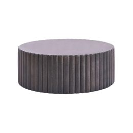 Beliani Couchtisch POZZA in Schwarz/Gold - (W) 117 x (H) 42 x (L) 117 cm | Gr.: onesize