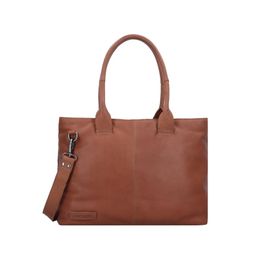Plevier Structure Antilla Schultertasche RFID Schutz Leder 40 cm Laptopfach cognac | Gr.: onesize