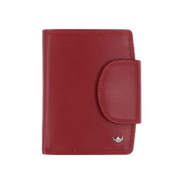 Golden Head Polo Geldb&ouml;rse RFID Schutz Leder 12.5 cm rot | Gr.: onesize