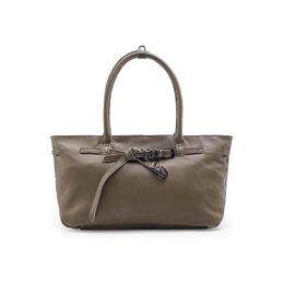 FREDsBRUDER FREDs BRUDER Belted With Love Handtasche Leder 43 cm grey khaki | Gr.: onesize