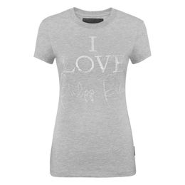 Philipp Plein Shirt Damen Gr&ouml;&szlig;e L grau / silber