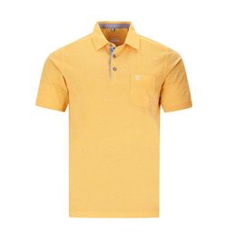 Hajo Shirt 'Poloshirt allover bedruckt in stay fresh Qualit&auml;t' Herren Gr&ouml;&szlig;e L goldgelb