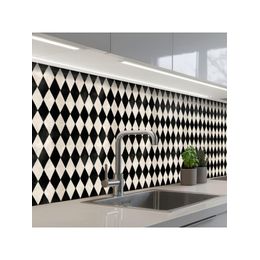 OnlyWow K&uuml;chenr&uuml;ckwand Rautenmuster | Gr.: 150 x 60 cm