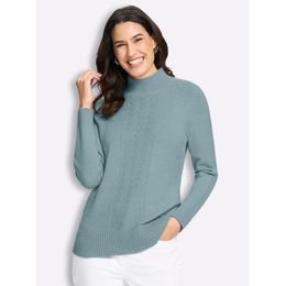 WITT WEIDEN Stehkragen-Pullover in jade-meliert | Gr.: 40