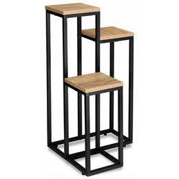 Edenia Blumenst&auml;nder, Braun, Holzwerkstoff, 34x67x34 cm, Wohnzimmer, Wohnzimmertische, Blumenst&auml;nder