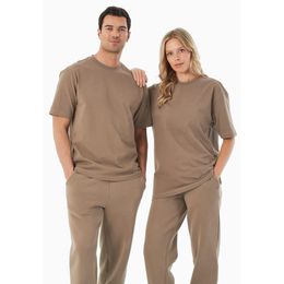 Organication T-Shirt "TUSSEM" in Kiesgrau | Gr.: S