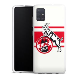 DeinDesign Galaxy A51 Handy Silikon H&uuml;lle Case wei&szlig; Handyh&uuml;lle Effzeh 1. Fc K&ouml;ln Official Licensed Product Silikon Case