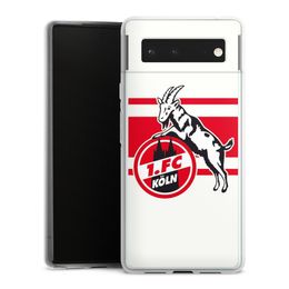 DeinDesign Google Pixel 6 Handy Silikon H&uuml;lle Case transparent Handyh&uuml;lle Effzeh 1. Fc K&ouml;ln Official Licensed Product Silikon Case
