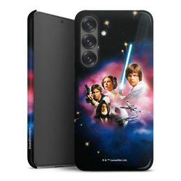 DeinDesign Galaxy S25+ Handy Premium Case Smartphone Handyh&uuml;lle Schutzh&uuml;lle gl&auml;nzend Star Wars Lightsaber Merchandise Premium Case