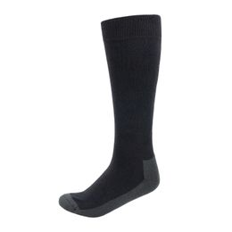 Cheval de Luxe Kniestr&uuml;mpfe mit eingestricktem Schriftzug schwarz 35-38