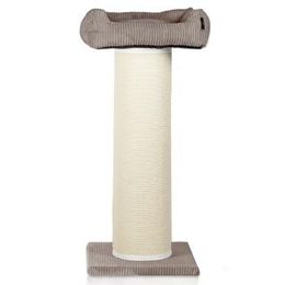 Rohrschneider &reg; XXL Kratzbaum, Cord-Bezug, tauschbare Kratzmatte, Bett waschbar