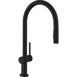 Hansgrohe Talis M54 210 K&uuml;chenarmatur 72800670 schwarz matt, mit Ausziehbrause 2jet