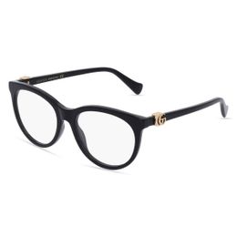 Gucci GG 1074O Brille Damen | Fassung: Vollrand, Butterfly, Schwarz Gl&auml;nzend