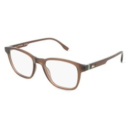 Lacoste L2949 Brille Unisex | Fassung: Vollrand, Quadratisch, Braun Transparent