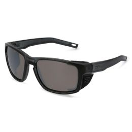 Julbo SHIELD J506 | Unisex-Sonnenbrille | Fassung: Vollrand, Eckig, Kunststoff, Schwarz | Glasfarbe: Braun