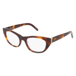 SAINT LAURENT SL M80 Brille Unisex | Fassung: Vollrand, Cat Eye, Havanna