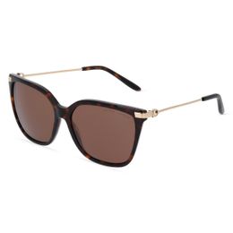 Polo by Ralph Lauren RL8209 | Damen-Sonnenbrille | Fassung: Vollrand, Quadratisch, Acetat, Havanna Gl&auml;nzend | Glasfarbe: Braun