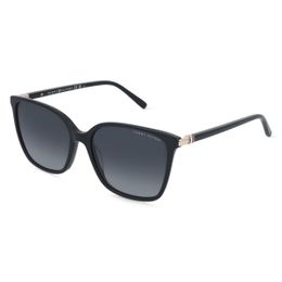 Tommy Hilfiger TH 2349/S | Damen-Sonnenbrille | Fassung: Vollrand, Cat Eye, Acetat, Schwarz | Glasfarbe: Grau