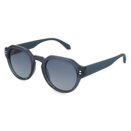 Polaroid PLD 6249/S/X | Herren-Sonnenbrille | Fassung: Vollrand, Panto, Kunststoff, Grau Blau | Glasfarbe: Blau Verlaufend