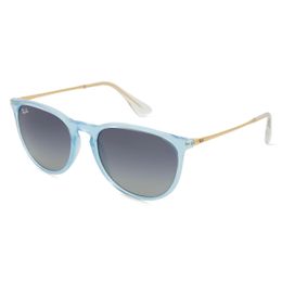 Ray-Ban RB4171 | Damen-Sonnenbrille | Fassung: Vollrand, Panto, Kunststoff, Blau Hell | Glasfarbe: Grau