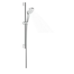 Hansgrohe Croma Select E Vario Brause Set 26583400 Ecosmart, weiss chrom, 65 cm Brausestange