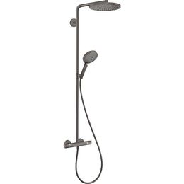 Hansgrohe Showerpipe 27633340 1jet, mit Thermostat, brushed black