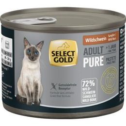 SELECT GOLD Pure Adult Pat&eacute; Wildschwein 24x200 g