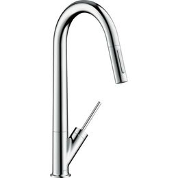 Hansgrohe Axor Starck K&uuml;chenarmatur 10821000 mit Ausziehbrause, chrom