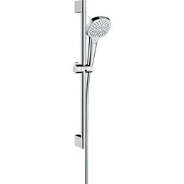 Hansgrohe Croma Select E Multi Brause Set 26581400 EcoSmart, weiss chrom, 65 cm Stange Unica Croma